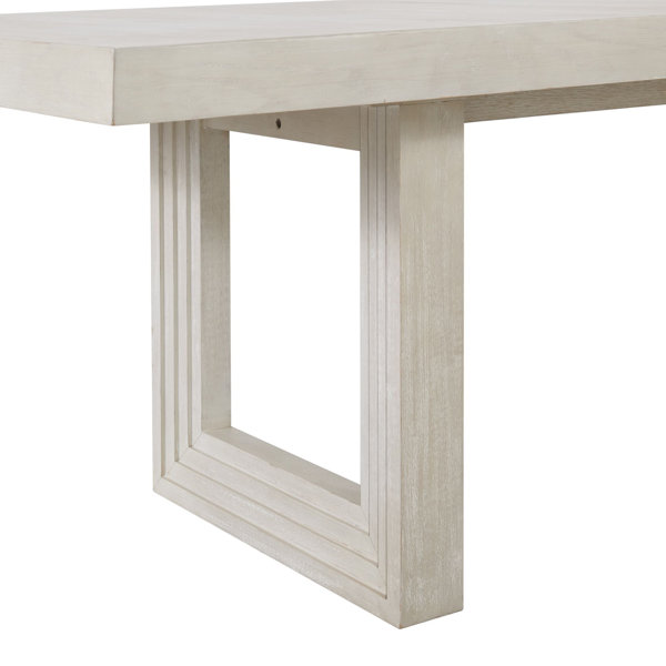 Latitude Run® Randell Rectangular Dining Table with 18" Leaf in Antique White | Wayfair